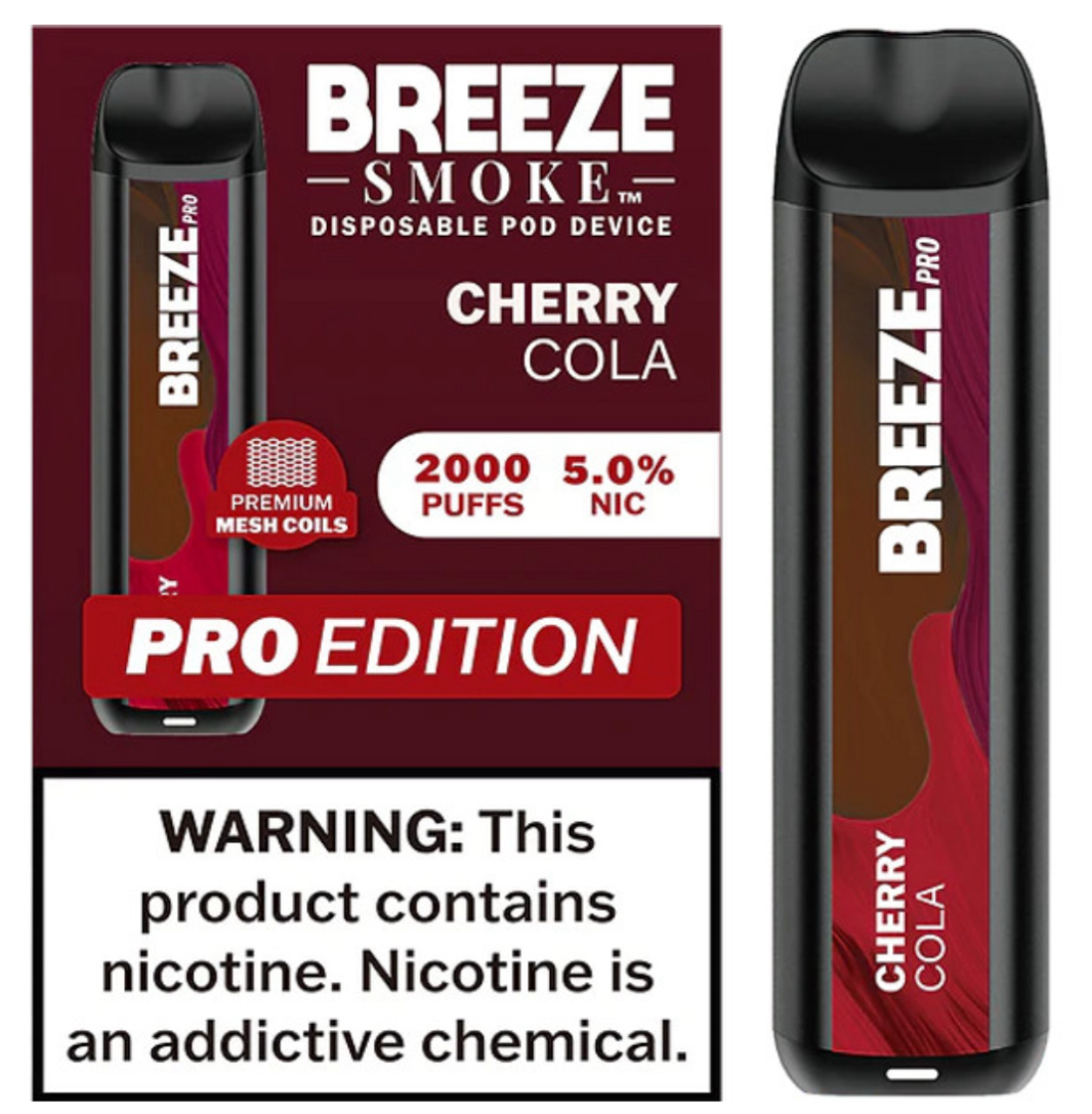 BREEZE PRO 2K - 5% DISPOSABLE - CHERRY COLA – HAVANA SMOKE SHOP