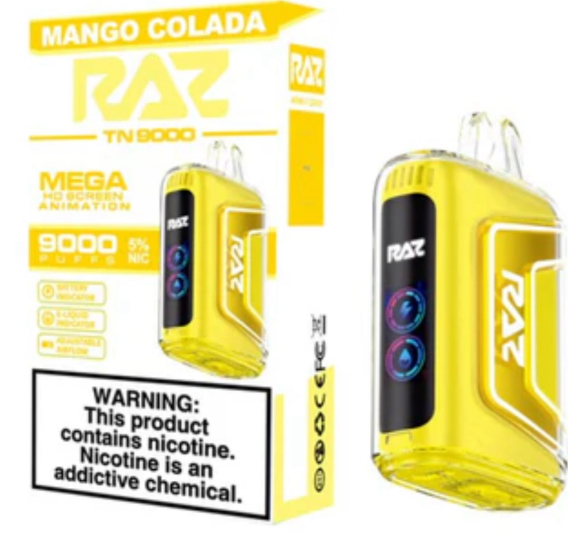 RAZ 9k - 5% DISPOSABLE - MANGO COLADA – HAVANA SMOKE SHOP