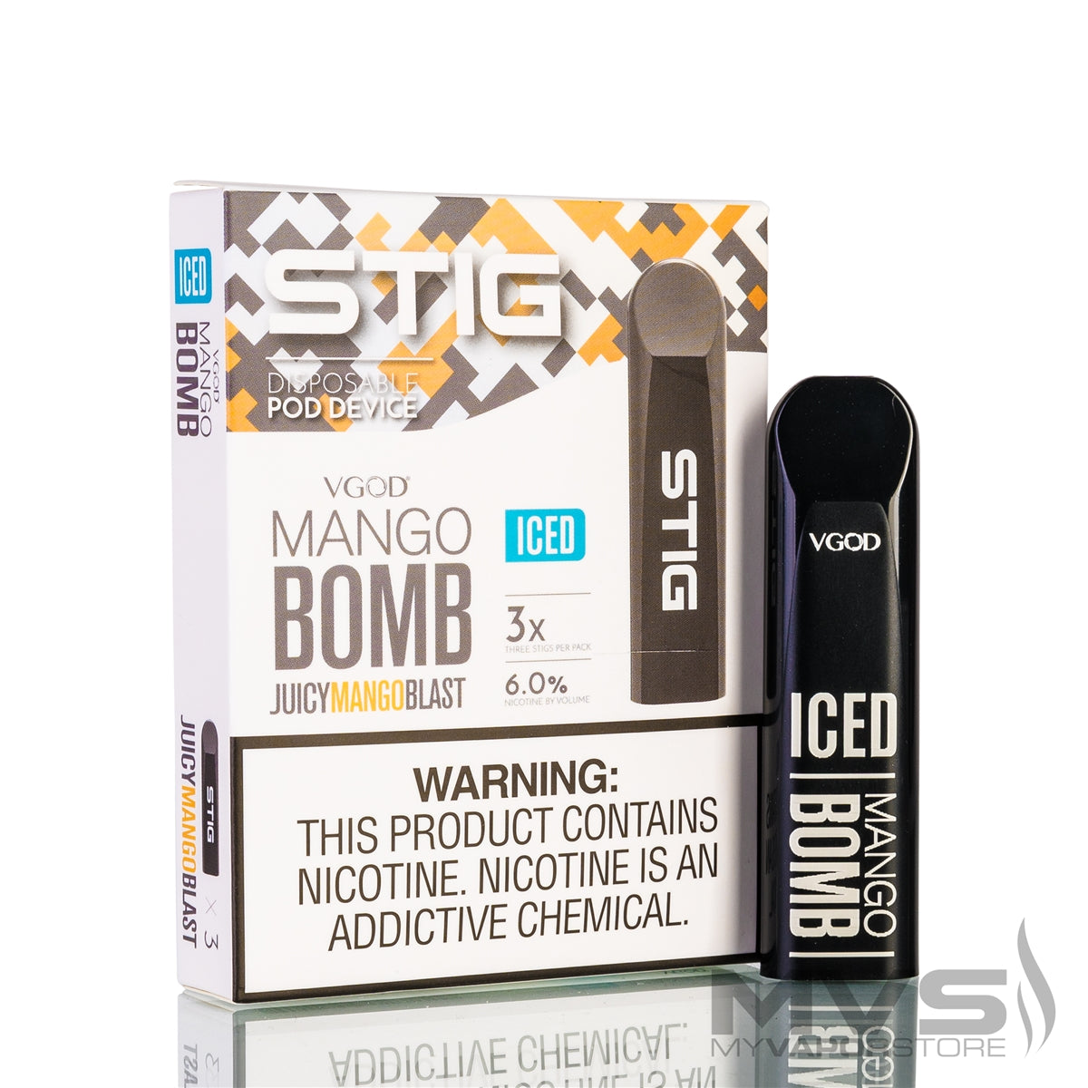 STIG AIO 1.2ML Disposable Salt Nicotine Pod- Mango Bomb – HAVANA SMOKE SHOP