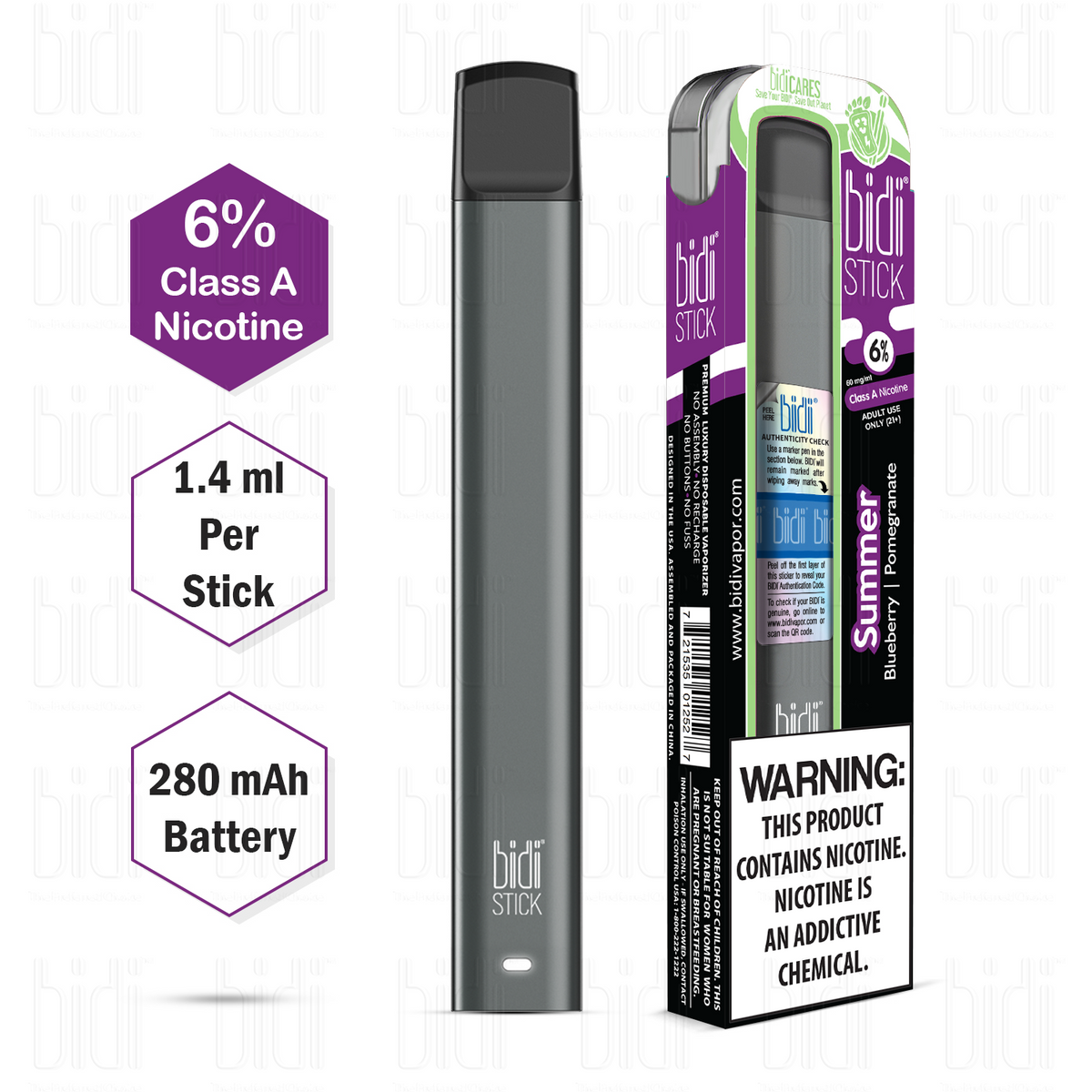 BIDI - 1.4ml Disposable 6% -Summer – HAVANA SMOKE SHOP