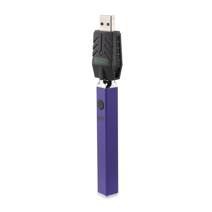 OOZE ULTRA PURPLE QUAD 510 THREAD 500 MAH SQUARE VAPE PEN BATTERY + US ...