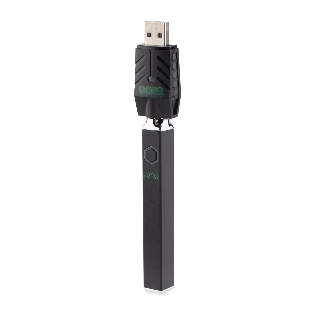 OOZE PANTHER BLACK QUAD 510 THREAD 500 MAH SQUARE VAPE PEN BATTERY + U ...